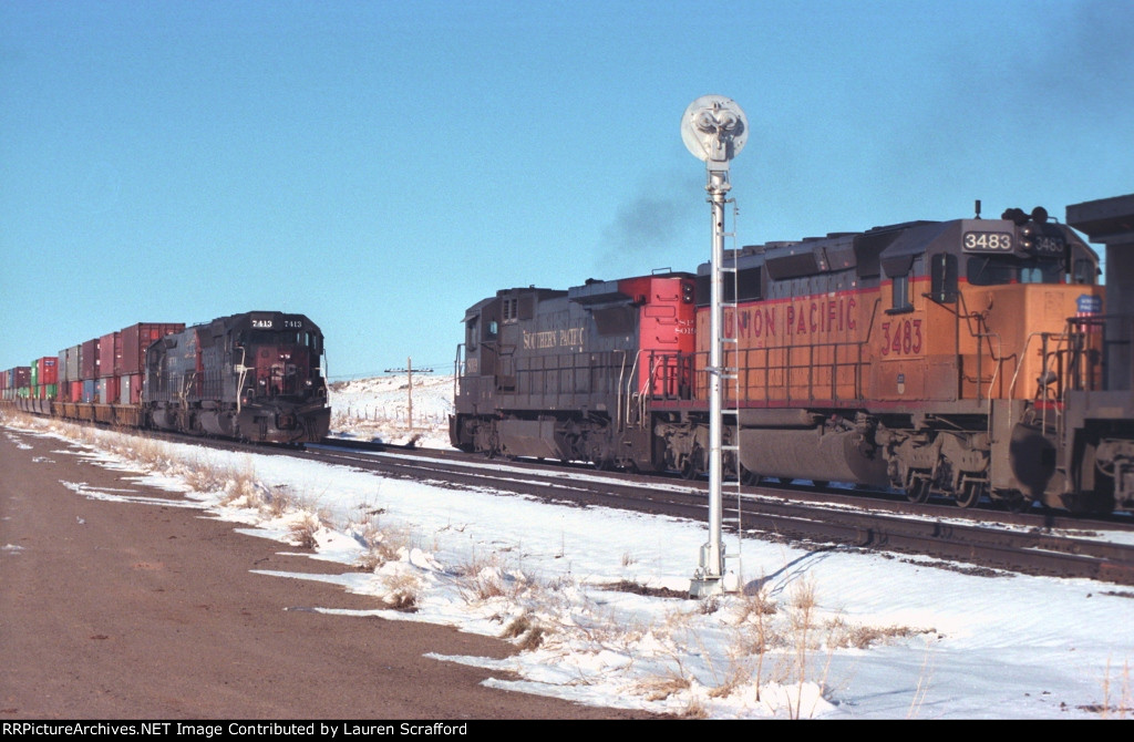 SP 7413 E/B meet SP 8109 W/B